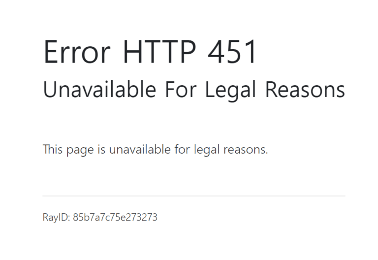 아카라이브 Error HTTP 451 오류 해결방법 - 하로하로린